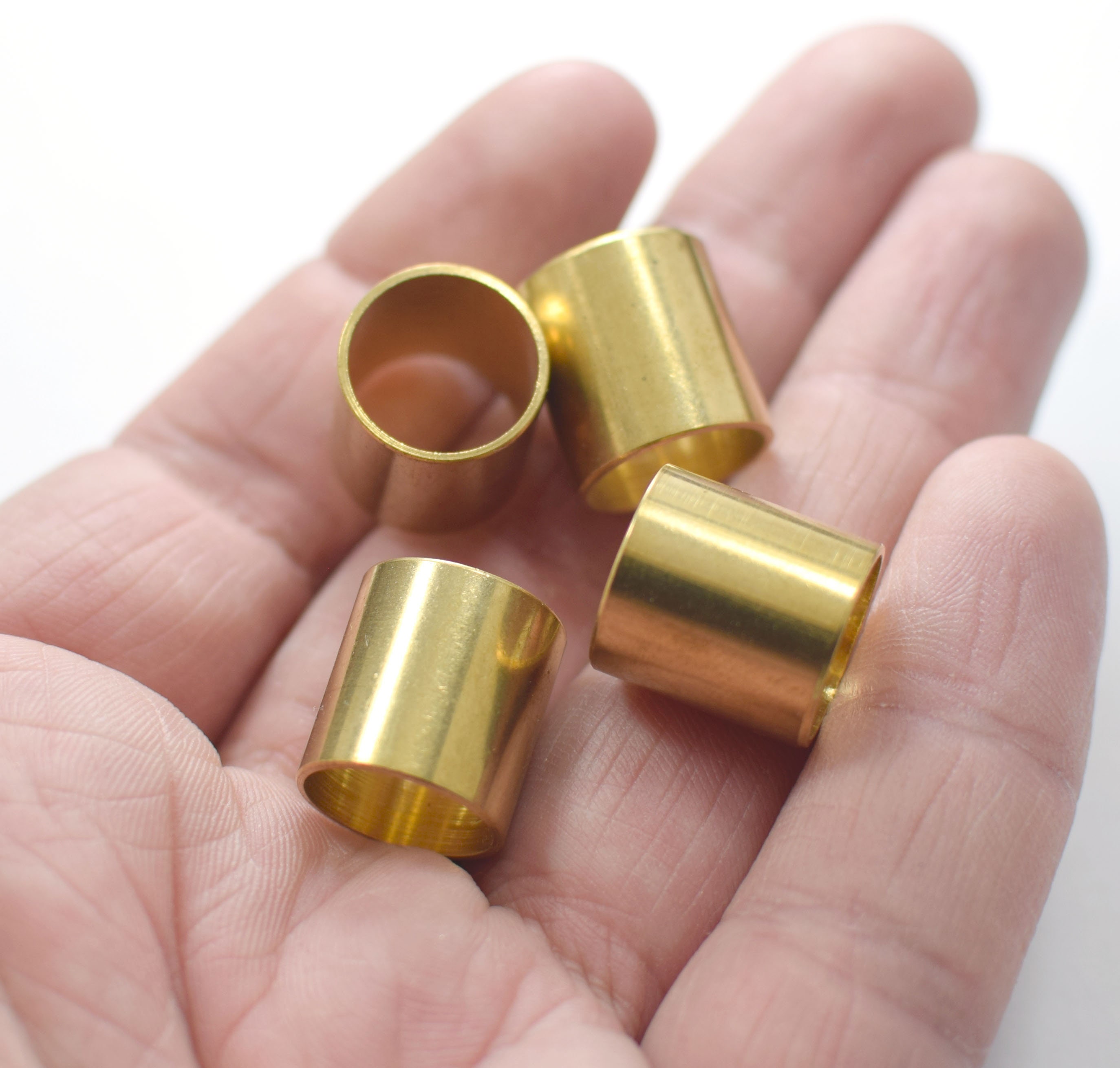 14 X 15 Mm Tube ( Hole 13 Mm ) Raw Brass Flat Tube Findings - Etsy