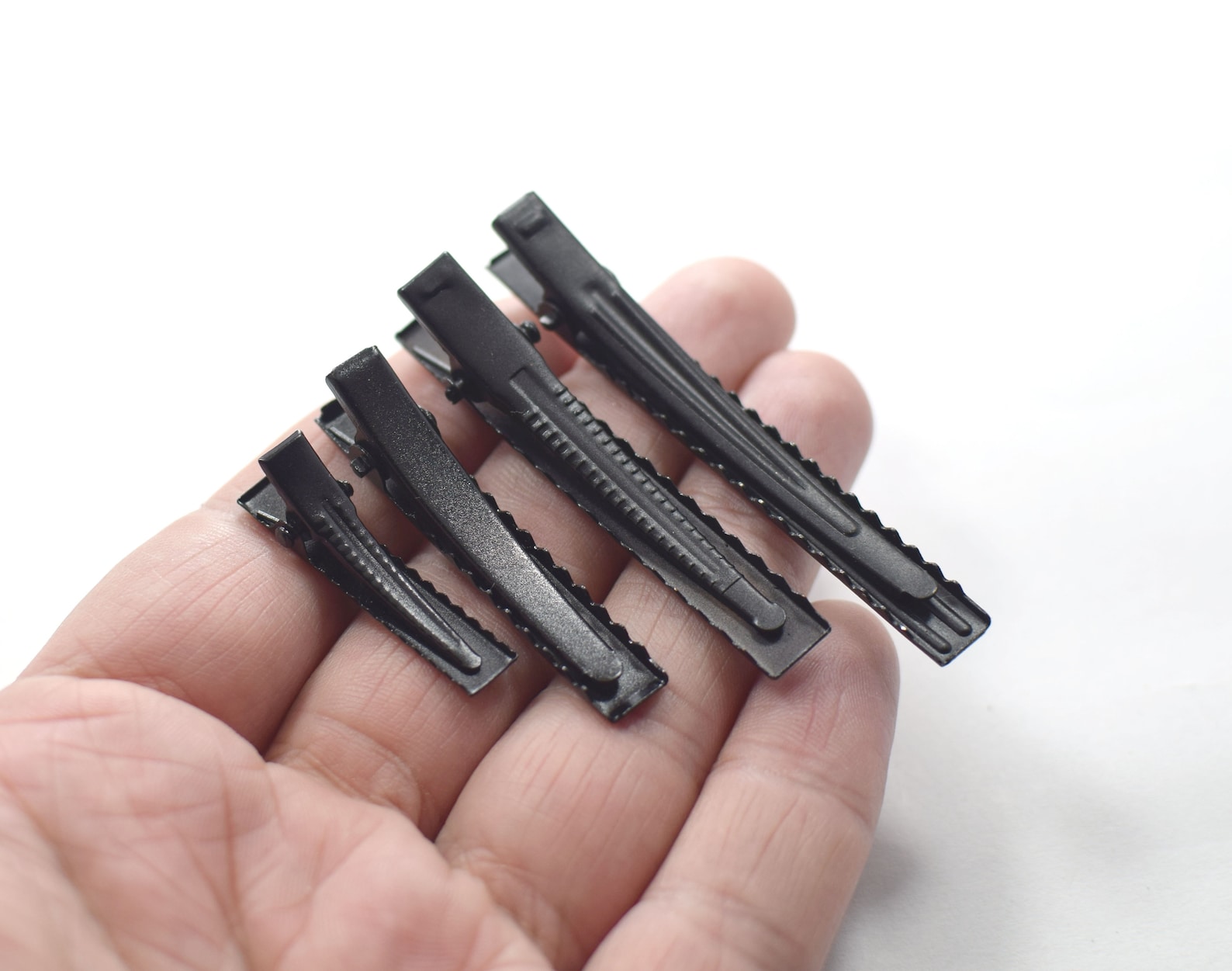 Black Color Alligator İron Hair Clips Connector - Wholesale - Etsy