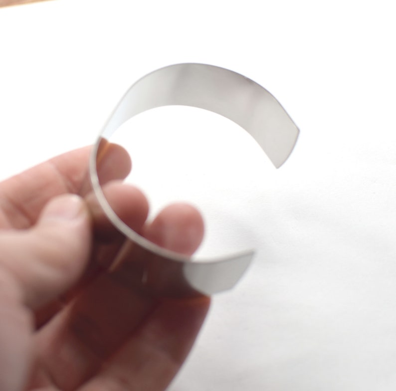 Optional Stainless Steel Bended Sheet Bracelet Cuff Blanks - Etsy