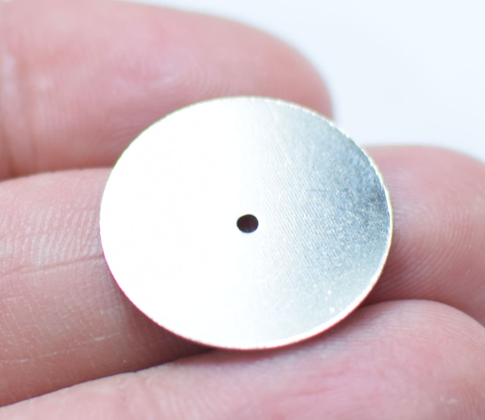 Silver Tone Round Middle Hole Disc Round Disc 0.5 x 20 mm | Etsy