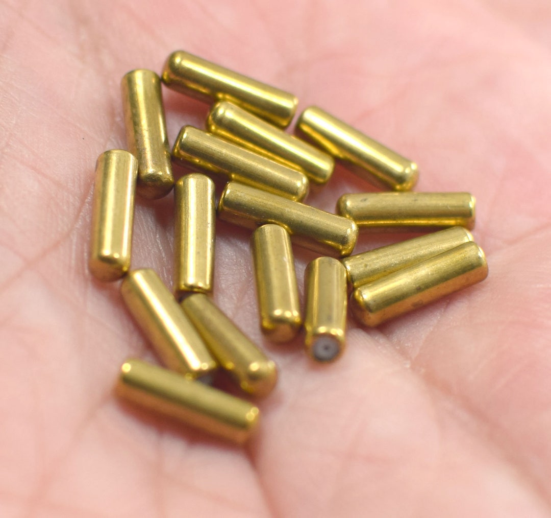 3 X 10 Mm , Raw Brass Needle Pin Rubber Stoppers - Etsy
