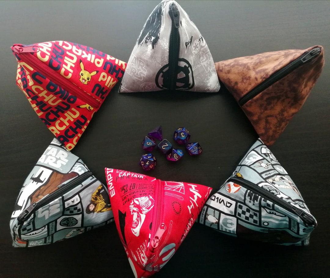 Personalised Pyramid Bag - Dice Bag - Gift Bag - Token Bag - Etsy