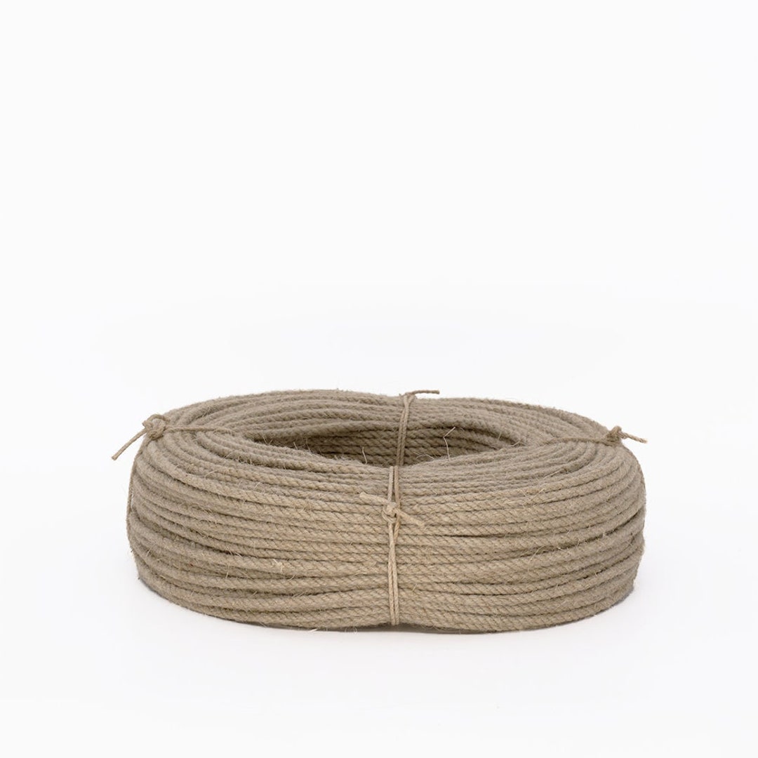 100% Natural Hemp Rope - 6mm to 26mm - Natural Rope for Decoration ...
