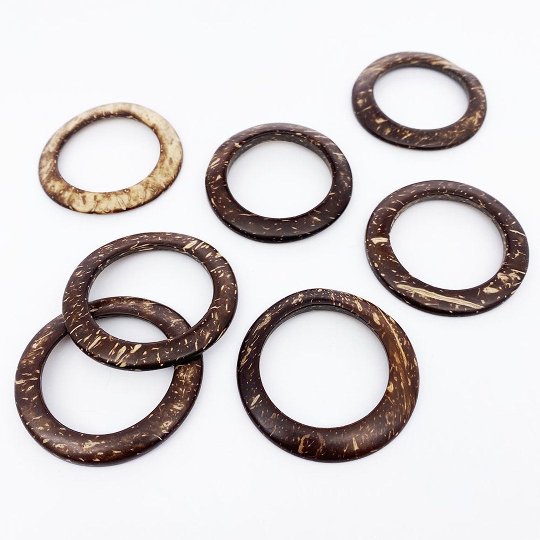 Coconut Ring 45mm Connecting Ring for Macramé, Crochet, Trciot and DIY ...