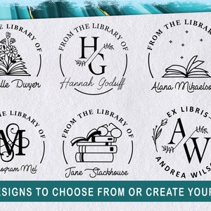 Book Stamper Custom Made From the Library of Book Stamp. Personalized ...
