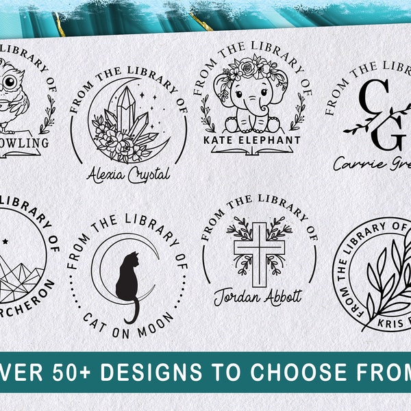 Personalized Book Stamps - Etsy