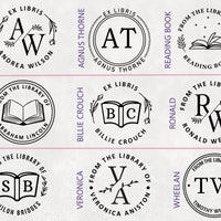 Book Embosser Custom Monogram Initials Personal Design Custom Requests ...