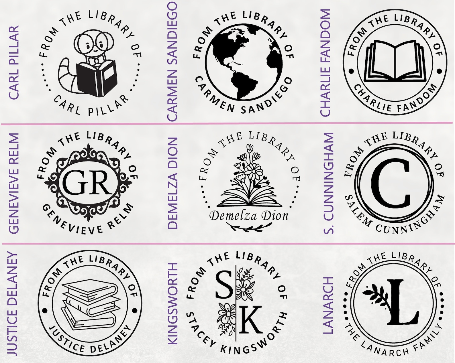 Personalized Embosser for Books. Custom Label Your Library - Etsy