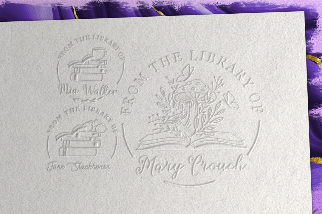 Book Embosser Custom Library Ex Libris Classroom Emboss Stamp. Book ...