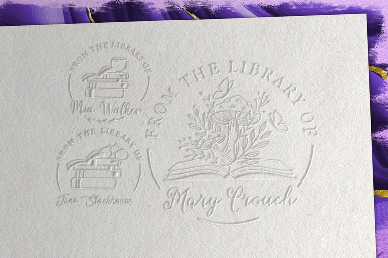 Book Embosser Custom Library Ex Libris Classroom Emboss Stamp. - Etsy