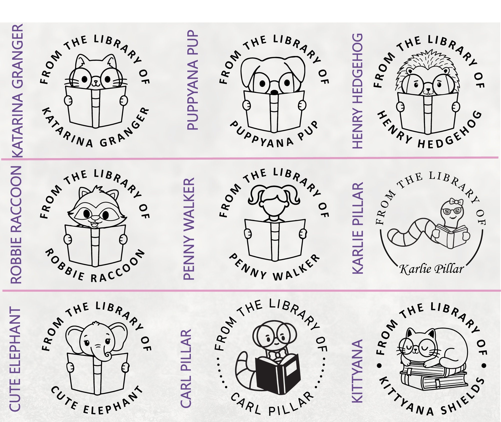 Custom Personal Embosser for Books. Custom Label Your Library - Etsy