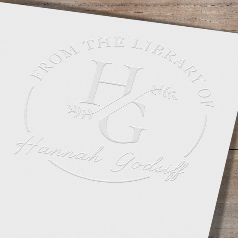 Book Embosser Personalized Stamp Custom Library Seal. This - Etsy