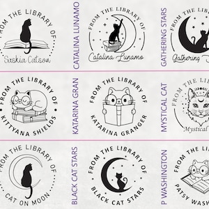 Personalized Stamp for Home or Classroom Library. Book Belongs to Ex ...