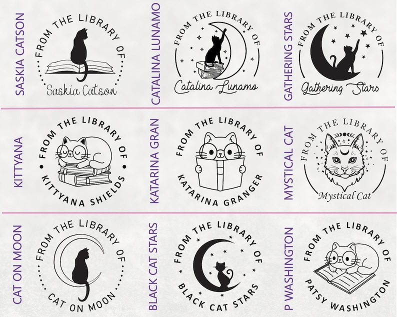 Personalized Stamp for Home or Classroom Library. Book Belongs - Etsy