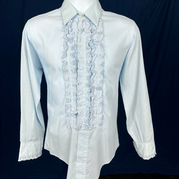 Ruffled Tuxedo Shirt - Etsy