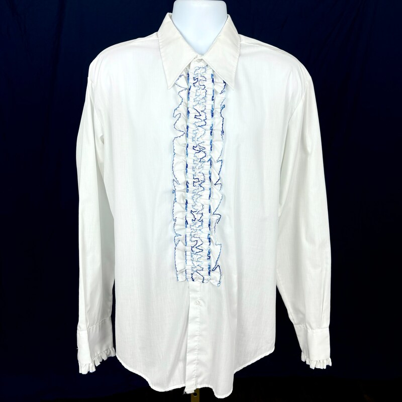 Ruffled Tuxedo Shirt - Etsy