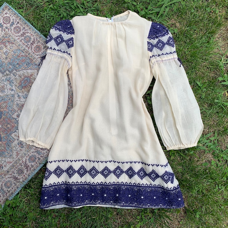 60s Boho Dress - Etsy