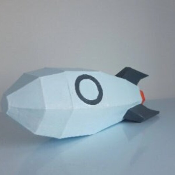 3d Rocket Papercraft - Etsy