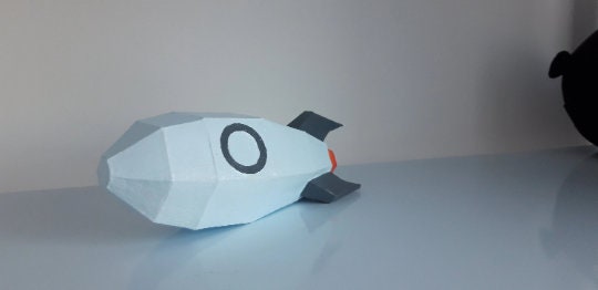 Rocket Papercraft Rocket Launch Craft Kit DIY PDF Template 3D - Etsy