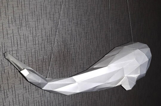Whale 3D Model Papercraft DIY PDF Template Origami Animal - Etsy