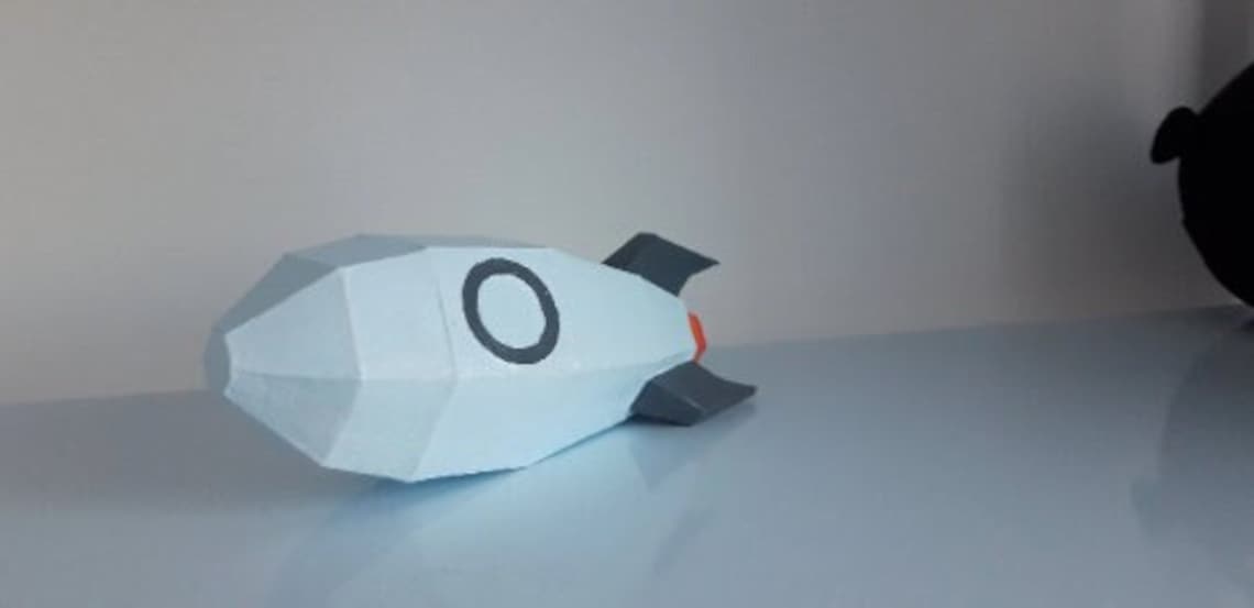 Rocket Papercraft Rocket Launch Craft Kit DIY PDF Template 3D - Etsy