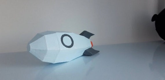 Rocket Papercraft Rocket Launch Craft Kit DIY PDF Template 3D - Etsy