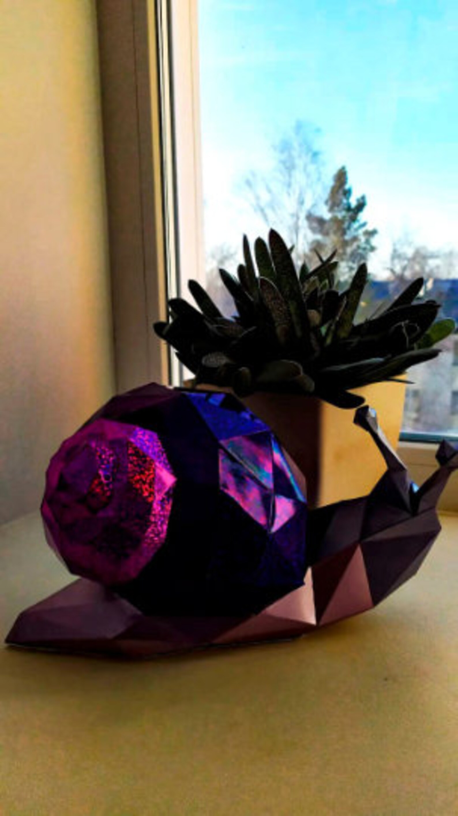 Modèle 3D escargot Papercraft Origami Craft Kit DIY Modèle PDF Origami ...