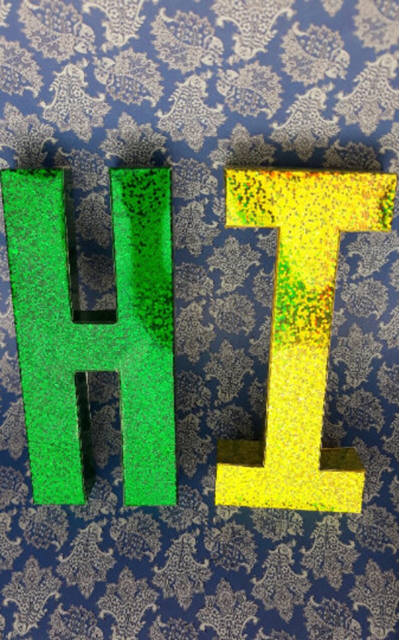 Alphabet Papercraft 3D Model Letters Origami Craft Kit DIY PDF template ...