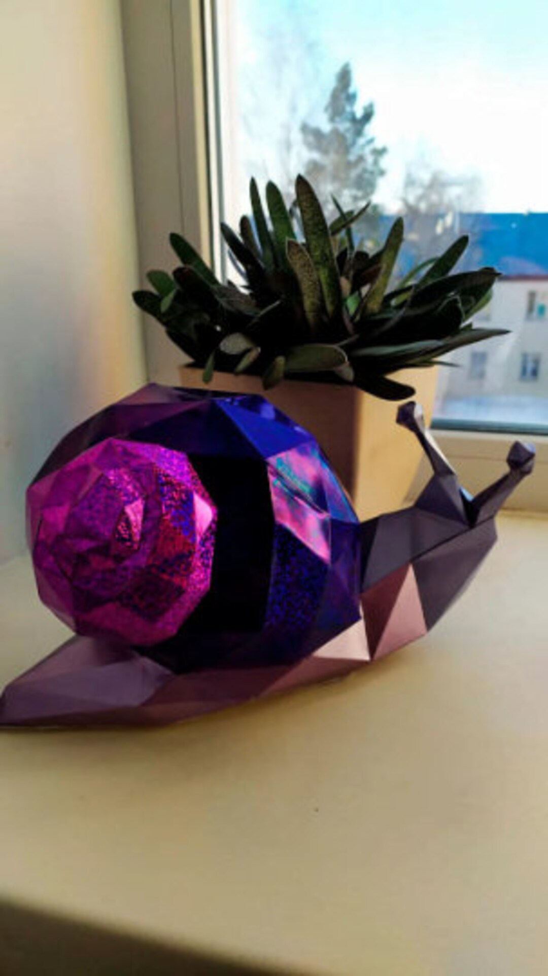 Snail 3D Model Papercraft Origami Craft Kit DIY PDF Template Animal ...