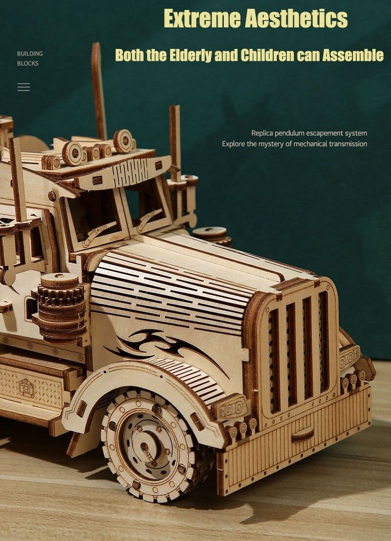 Money Box High Difficulty Truck Puzzle 3D Wooden Puzzle Jigsaw Puzzle ...