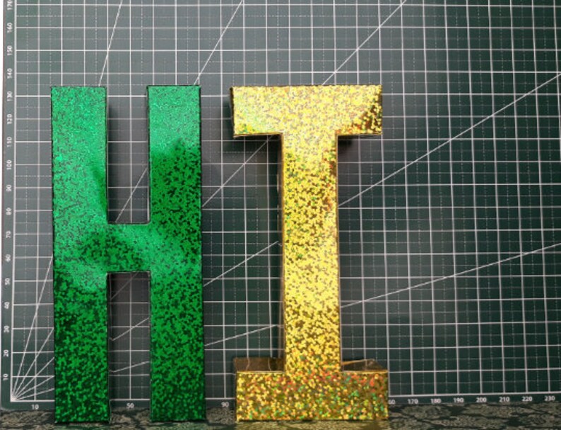 Alphabet Papercraft 3D Model Letters Origami Craft Kit DIY PDF - Etsy ...