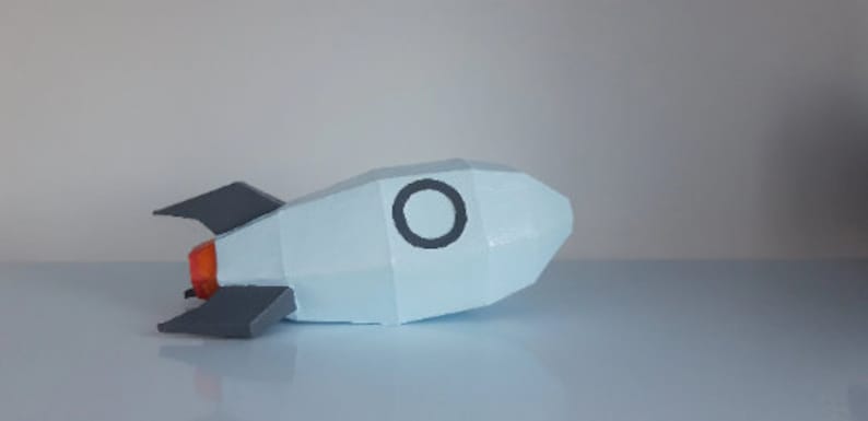 Rocket Papercraft Rocket Launch Craft Kit DIY PDF Template 3D - Etsy