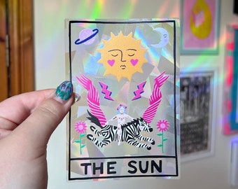 Astrology Zodiac Wheel Suncatcher Sticker Rainbow Sticker Window ...