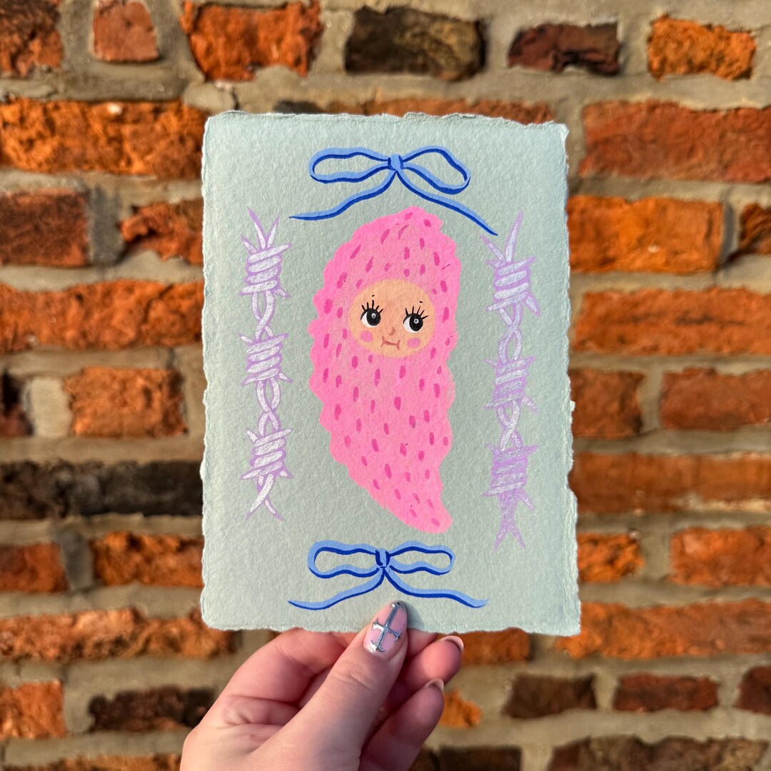 Kewpie Plush Original Painting 13.5cm X 18.5cm - Etsy