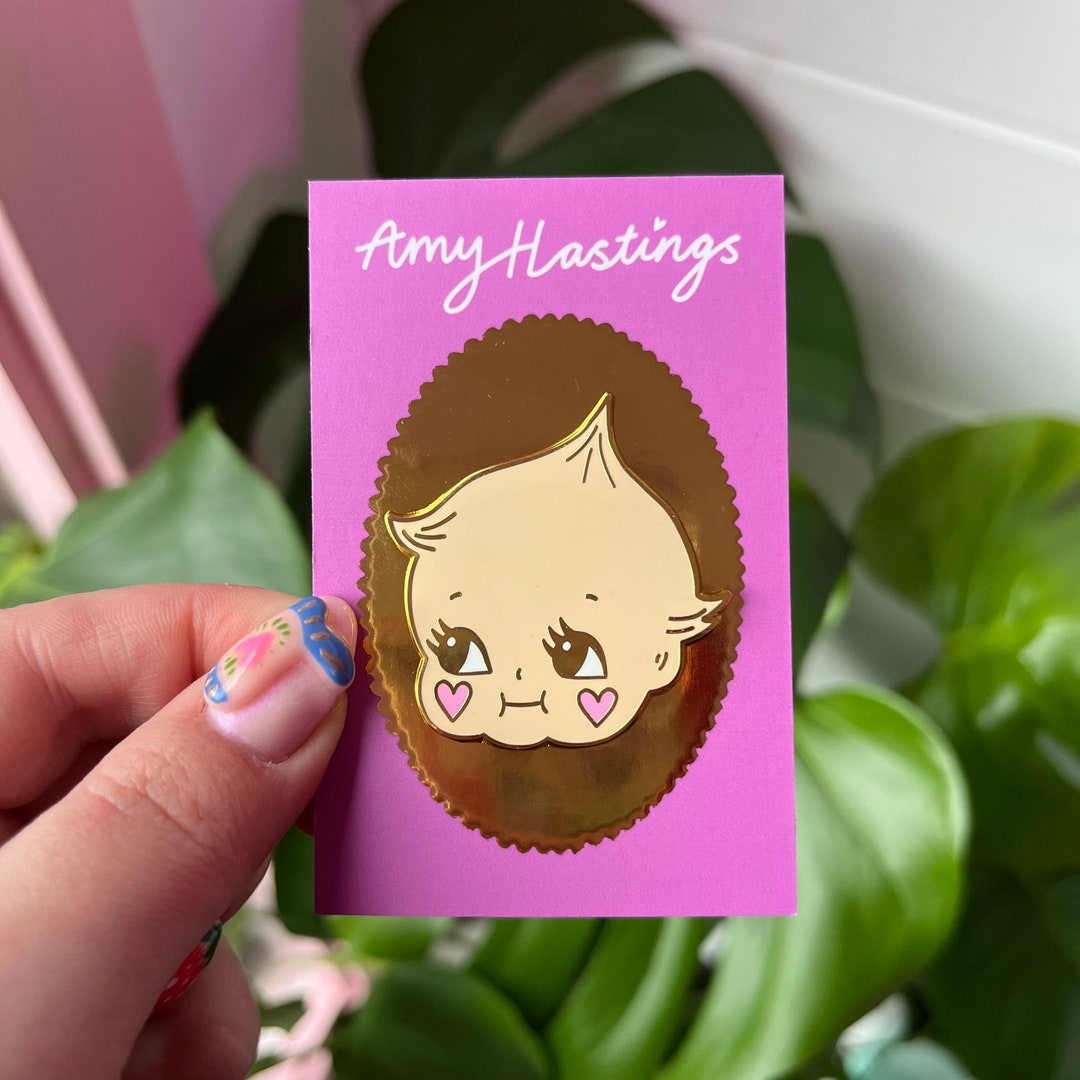 Kewpie Head Hard Enamel Pin - Etsy