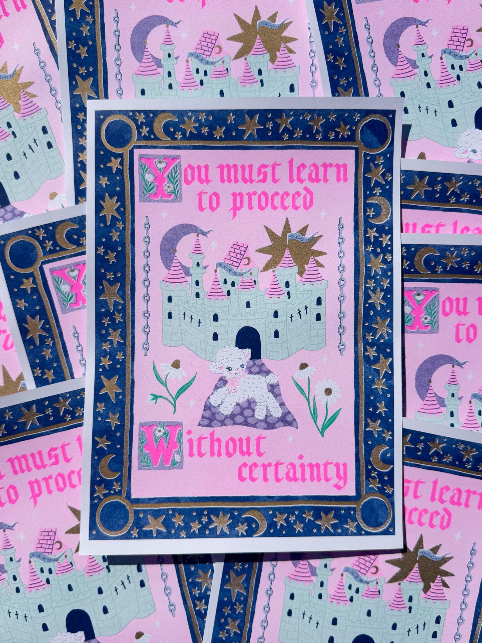 Proceed Without Certainty A4 Risograph Print - Etsy