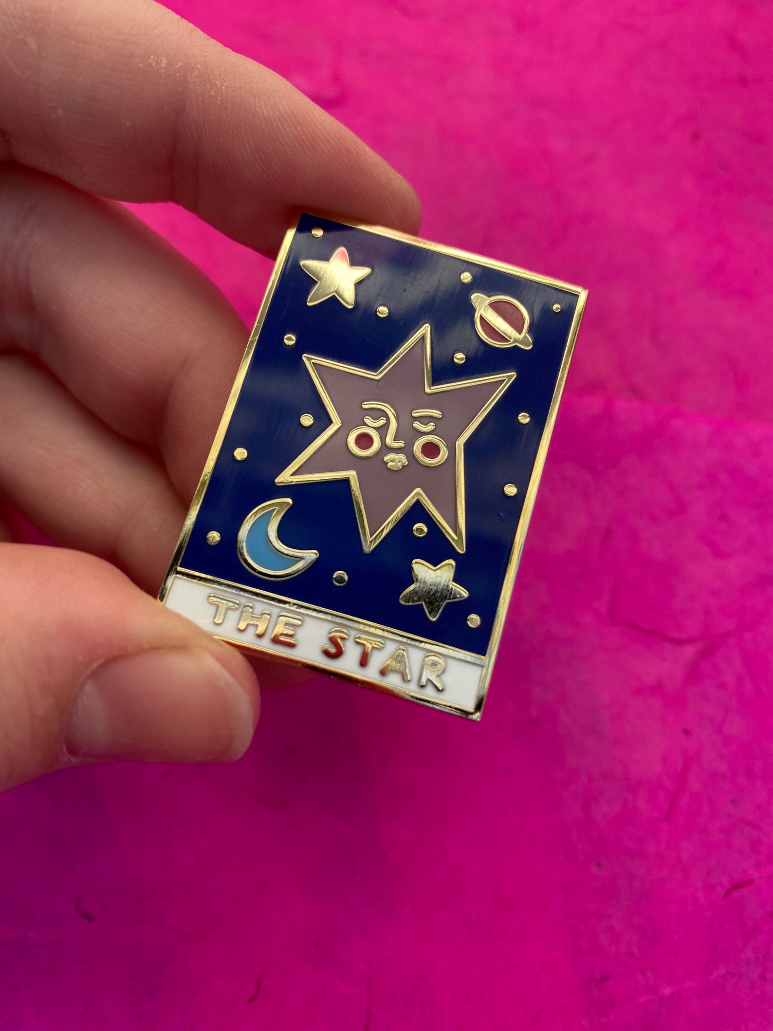 The Star Hard Enamel Pin *reduced to Clear* - Etsy