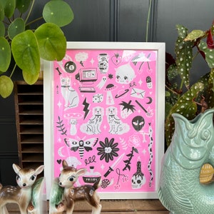 Flash Sheet A3 Risograph Print - Etsy