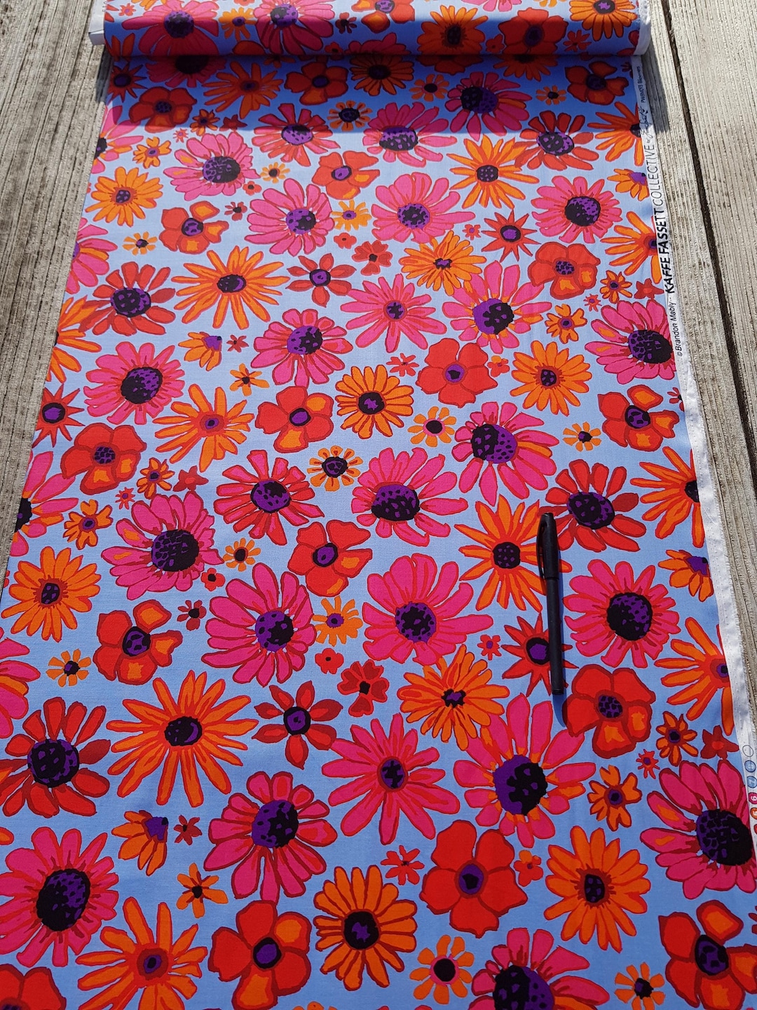 Kaffe Fassett Collective August 2024 bloomers Lilac by Brandon Mably 0. ...