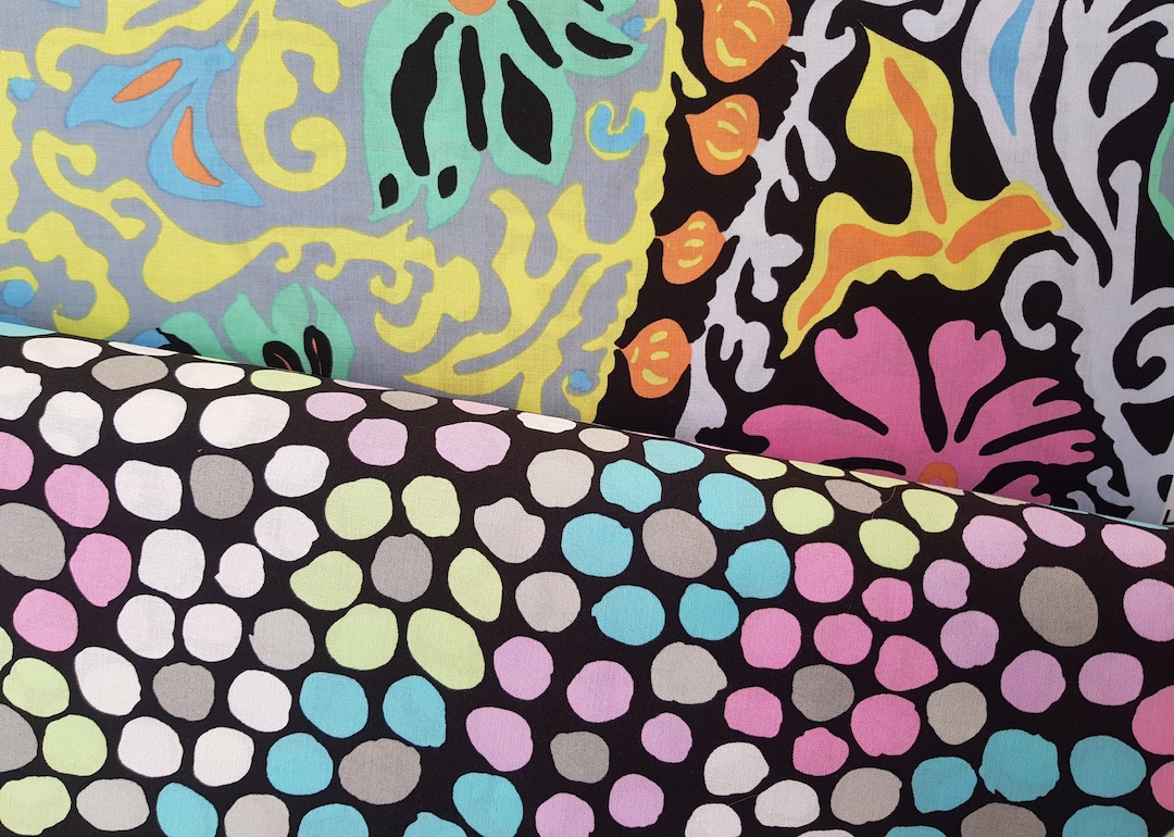 Brandon Mably for Kaffe Collective "bali Brocade" & "flower Dot" , 0.5 ...