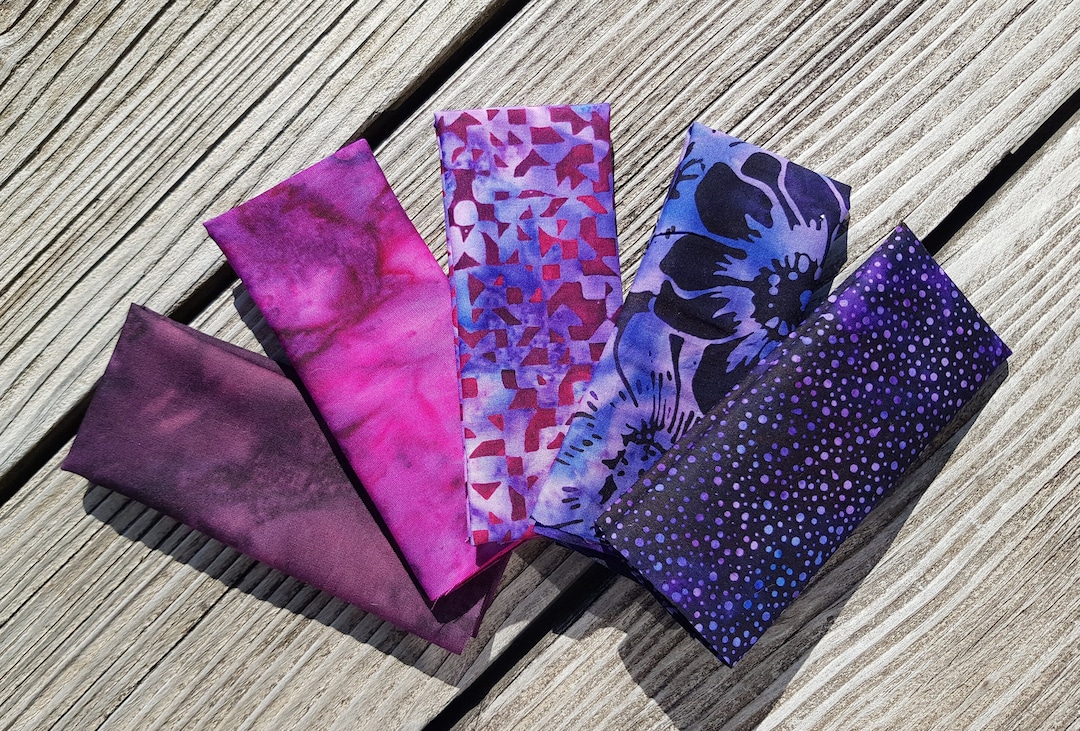 Small Batik Fabric Package KBB 25 5 Different Stripes Measuring 15 Cm X ...