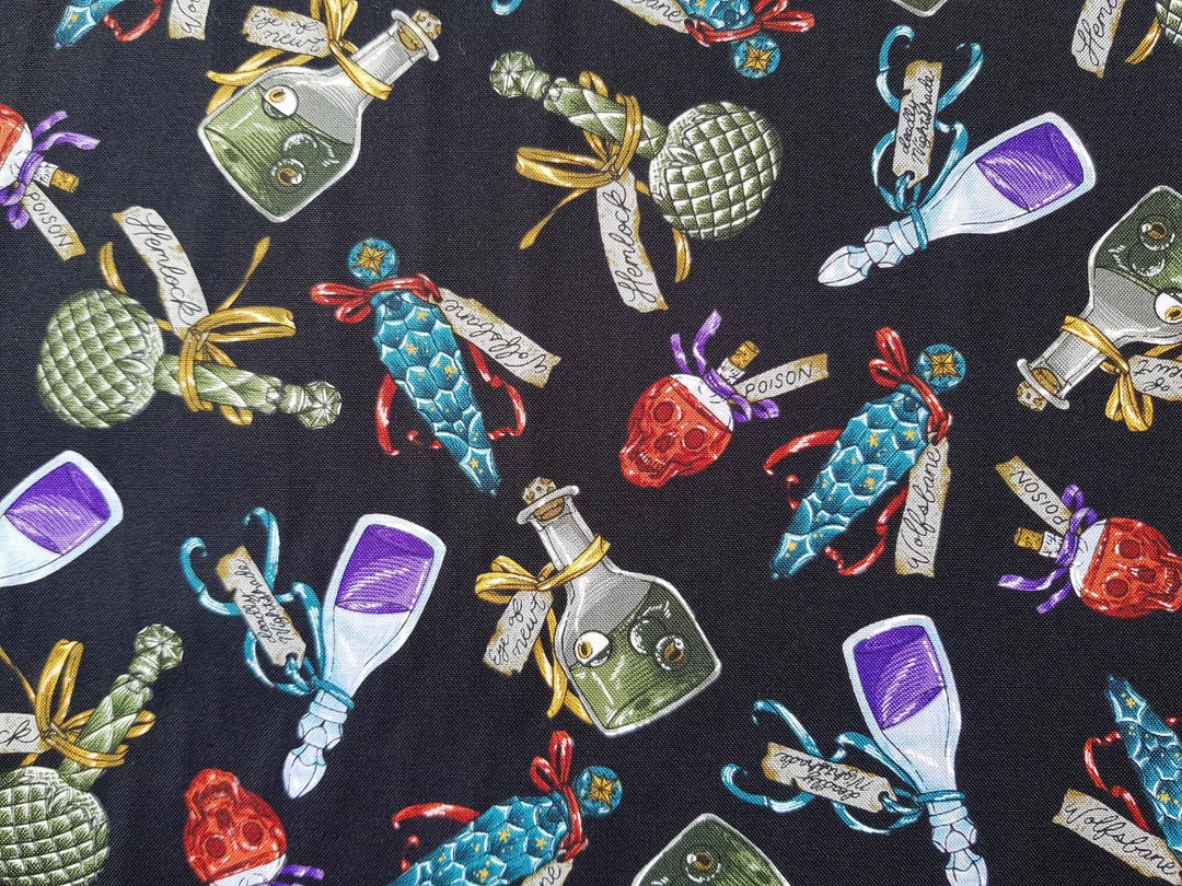Rachel Hauer for Free Spirit, "storybook" - the Poison Bottles ...