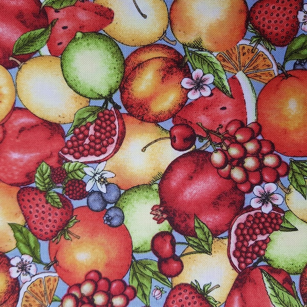 Fruit Fabric - Etsy UK