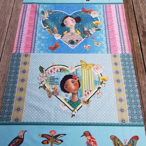 Kelly Rae Roberts for Benartex a Heart Led Life, Panel Multi With 2 ...