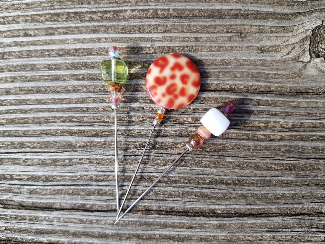 Handmade Decoration Pins 6 Cm, Set of 3 on Nostalgic Packaging ...