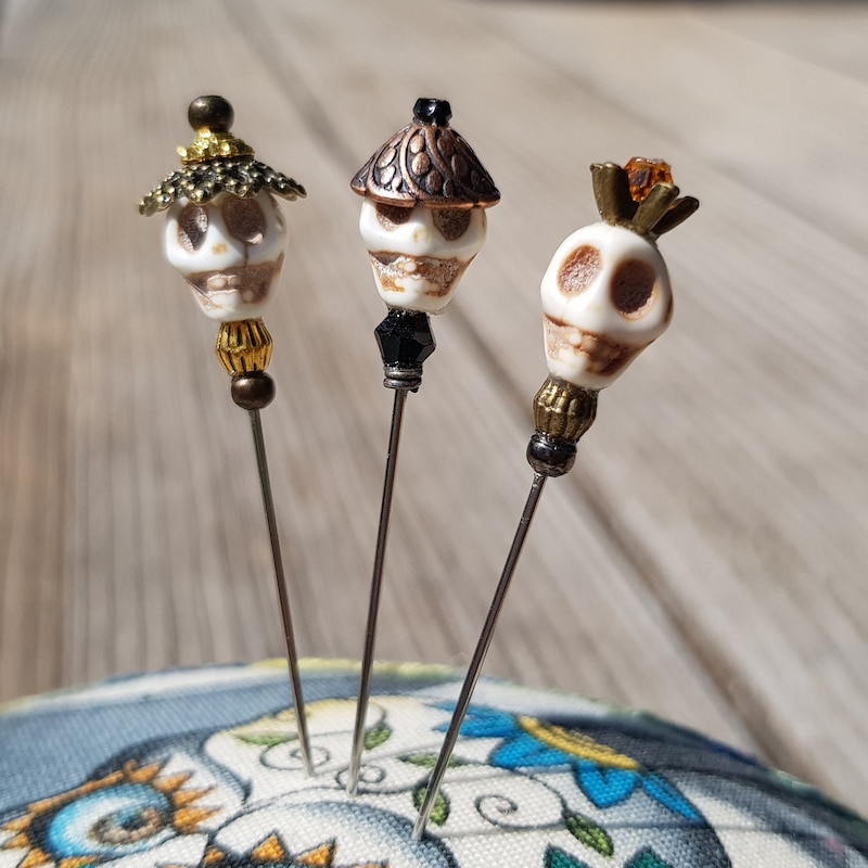 Skull Sewing Pins - Etsy