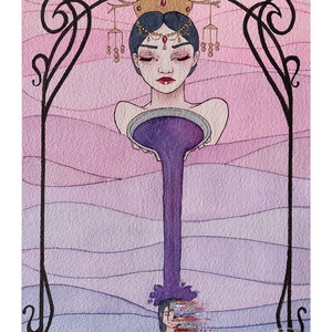 Meng Po Fine Art Print Chinese Goddess of Forgetfulness Mythology - Etsy