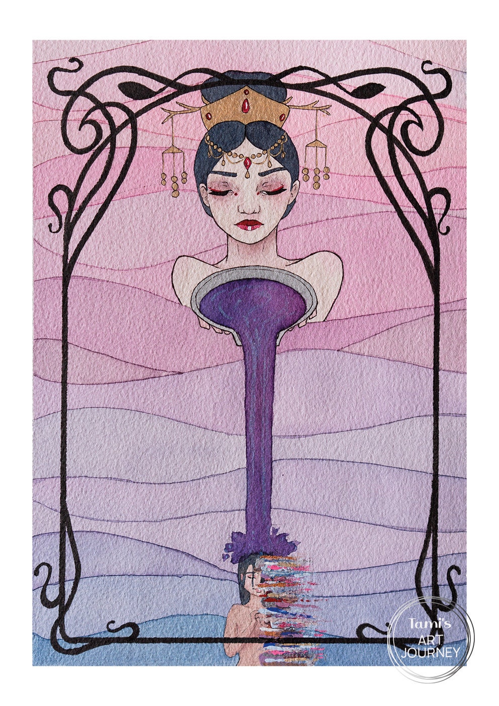 Meng Po Fine Art Print Chinese Goddess of Forgetfulness - Etsy UK