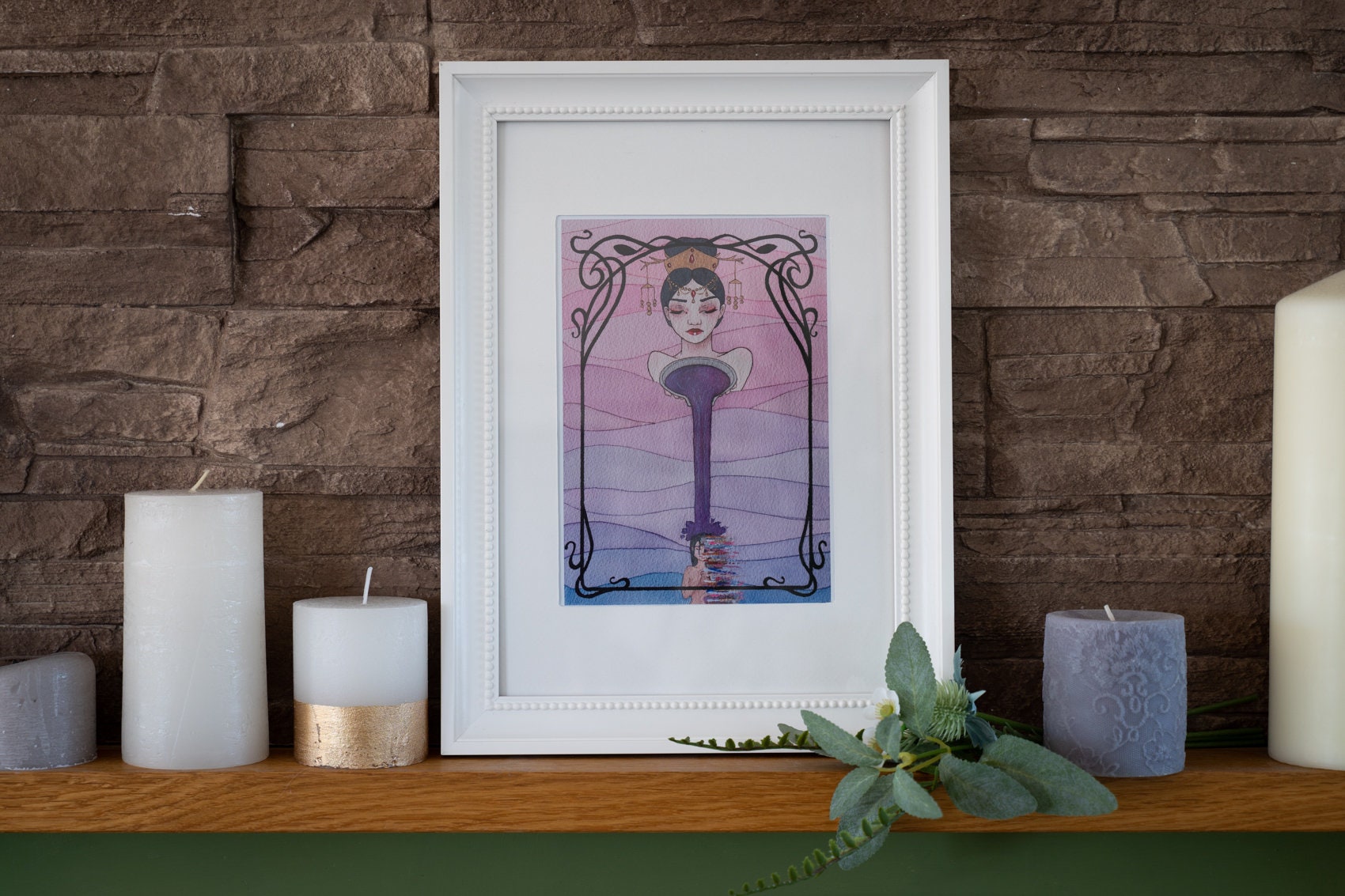 Meng Po Fine Art Print chinese goddess of forgetfulness | Etsy