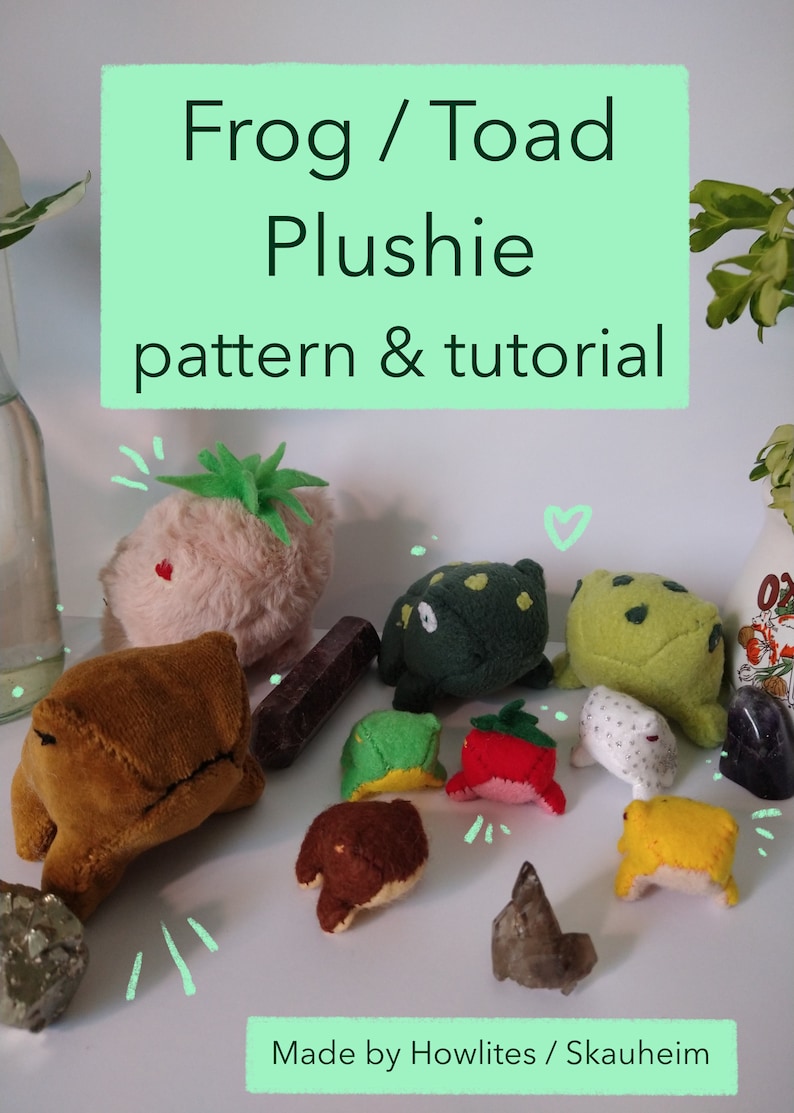 Frog / Toad Plush Sewing Pattern PDF Download - Etsy UK